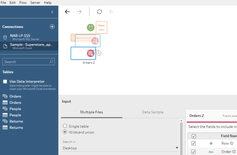 Create Crosstab Database Union using Tableau Prep Create Crosstab Database Union using Tableau Prep